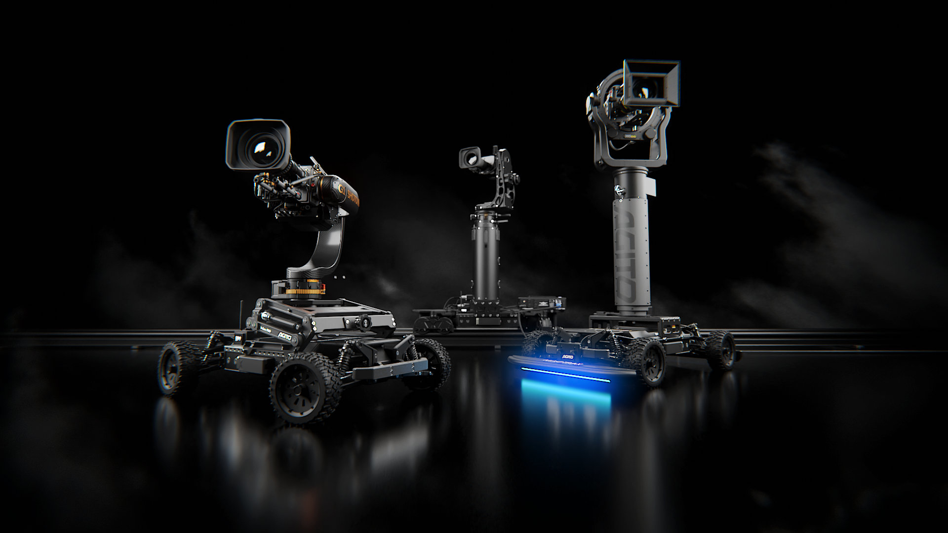 AGITO Modular Dolly System. On Track or Free Roaming